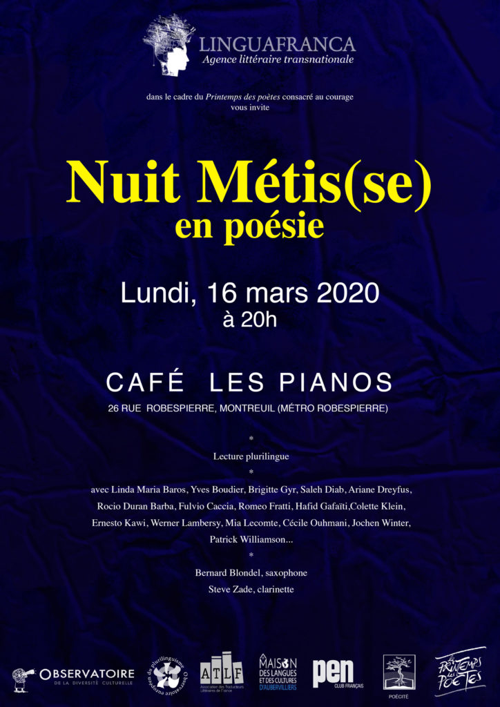 Nuit métis(se) en poésie – LINGUAFRANCA